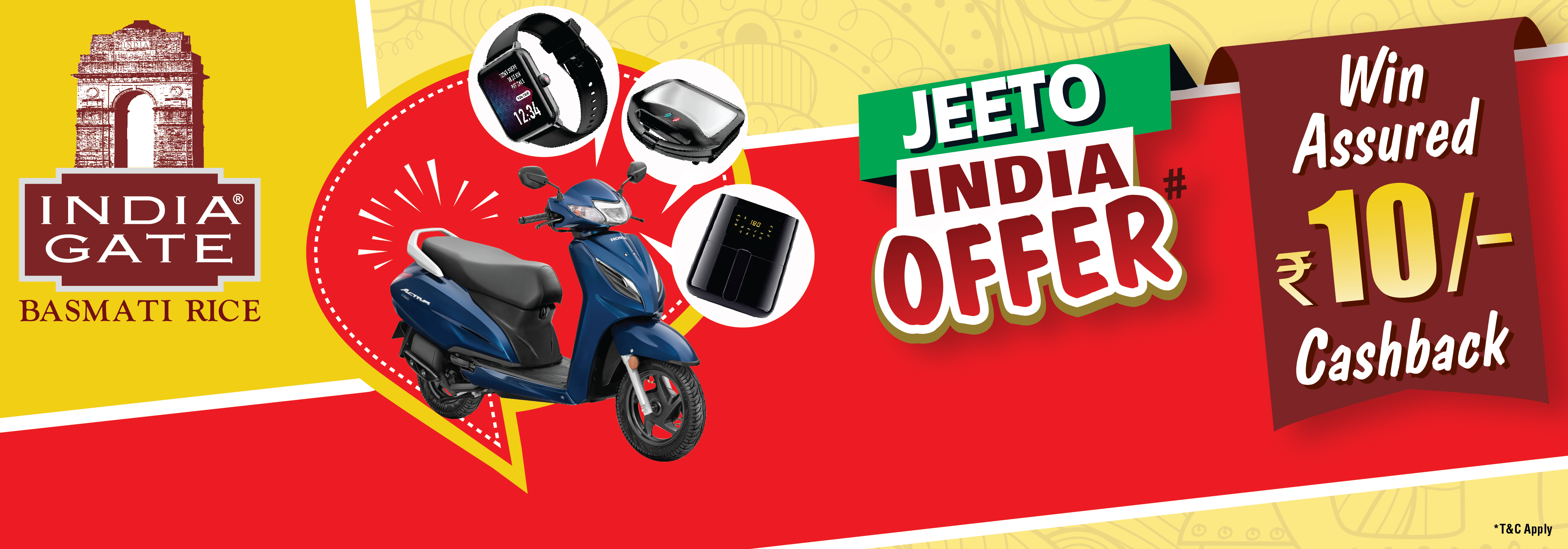 Indiagate Basmati Get Assured Rs 10 Win Smartwatch Activa More indiagate-basmati-get-assured-rs-10-win-smartwatch-activa-more